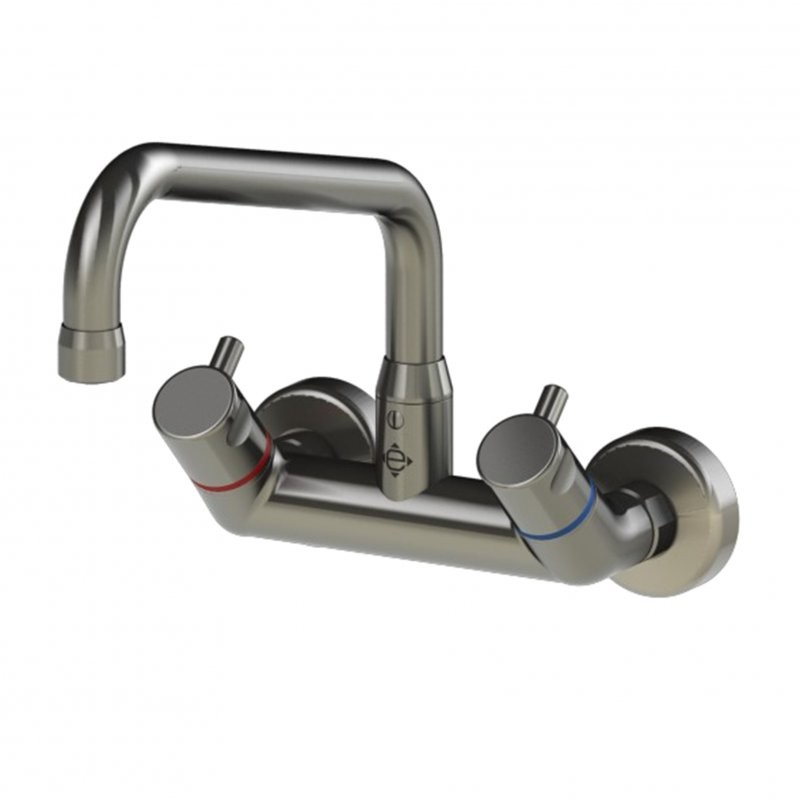 Echtermann wandmengkraan 1/2" met uitloop 200mm 2460.22/200