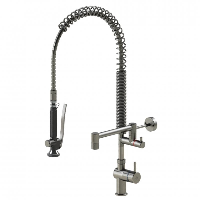 Echtermann Topclean 1-gats voorspoeldouche bladmodel met tussenkraan op ...